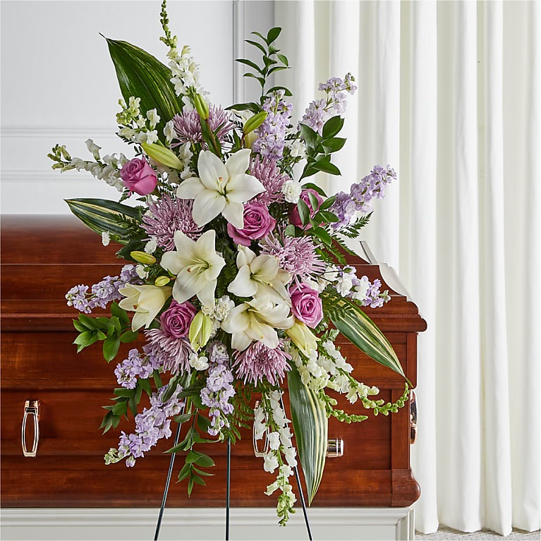 Grateful Hearts Standing Spray – Fleur & Gift Shop